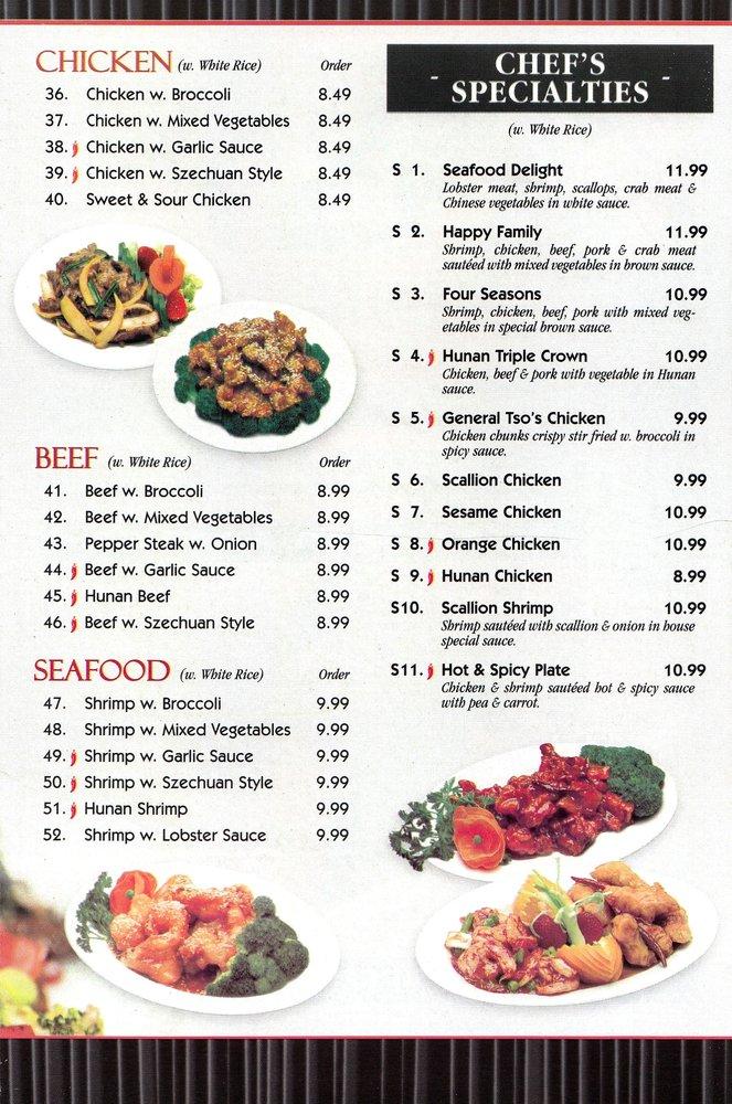 Menu at WooChi super buffet restaurant, Mesa