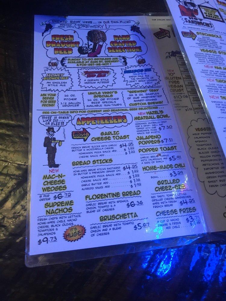 Menu at Turoni's Pizzery & Brewery - Forget Me Not pizzeria, Evansville