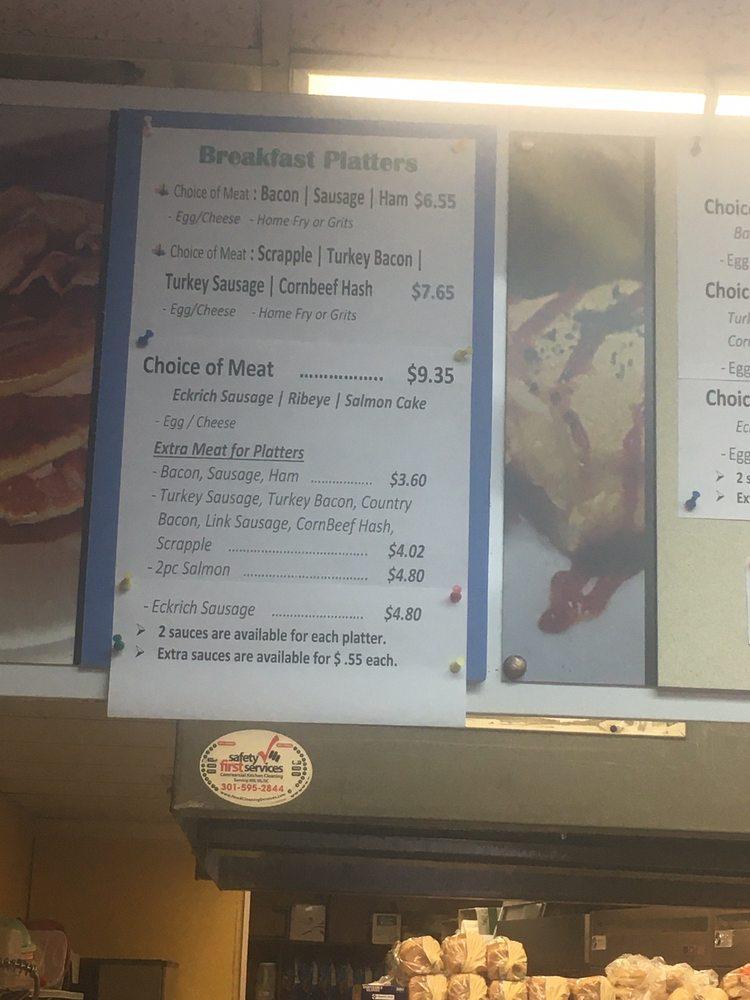 Menu at YELLOW HOUSE REloaded fast food, Washington, Minnesota Ave NE