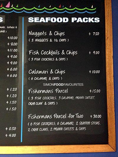 Menu at Coogee Plaza Fish & Chips fast food, Coogee