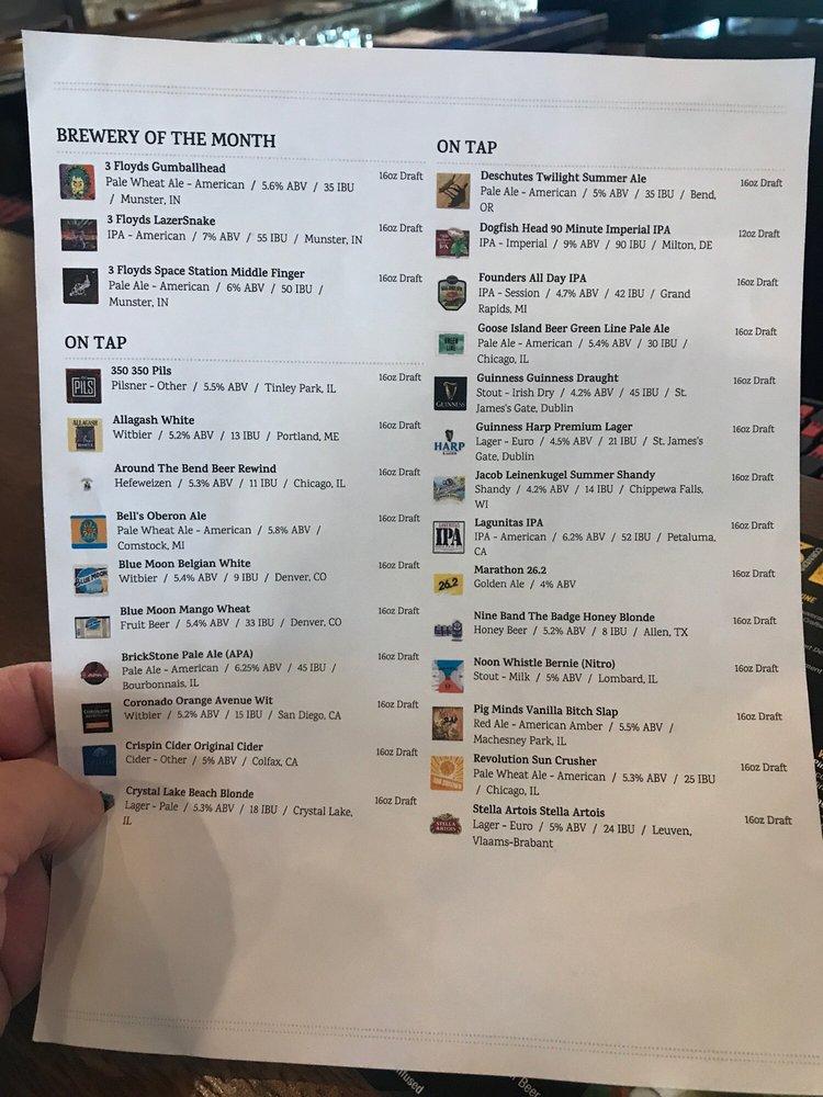 Menu at 3 Corners Grill & Tap pub & bar, New Lenox