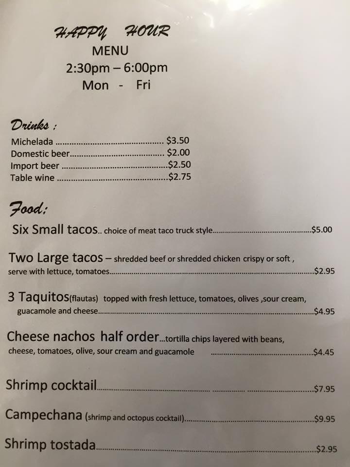 Menu at Santi's Mexican Grill & Bnqt restaurant, Newman