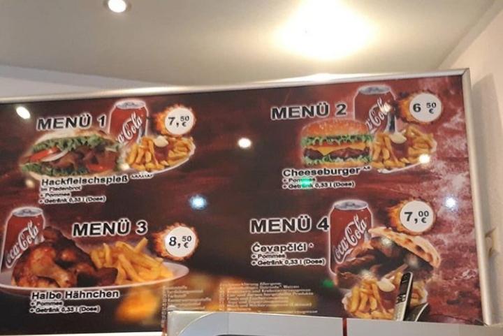 Menu at Sathmar Schnellimbiss, Dürmentingen