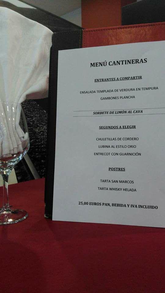 Menu at Restaurante Vagón de Cola, Irun