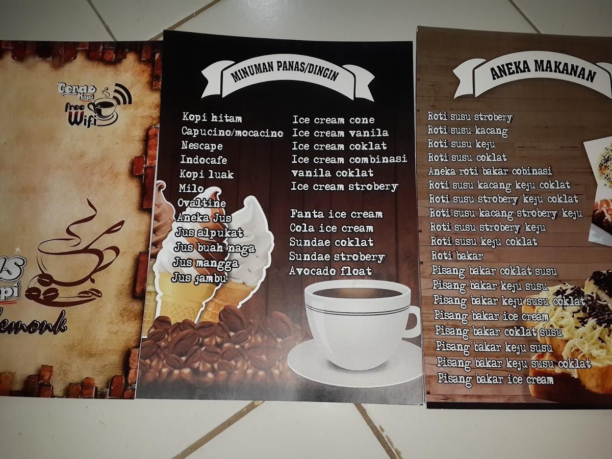 Carta del café Teras kopi Aa. chemonk, Bekasi