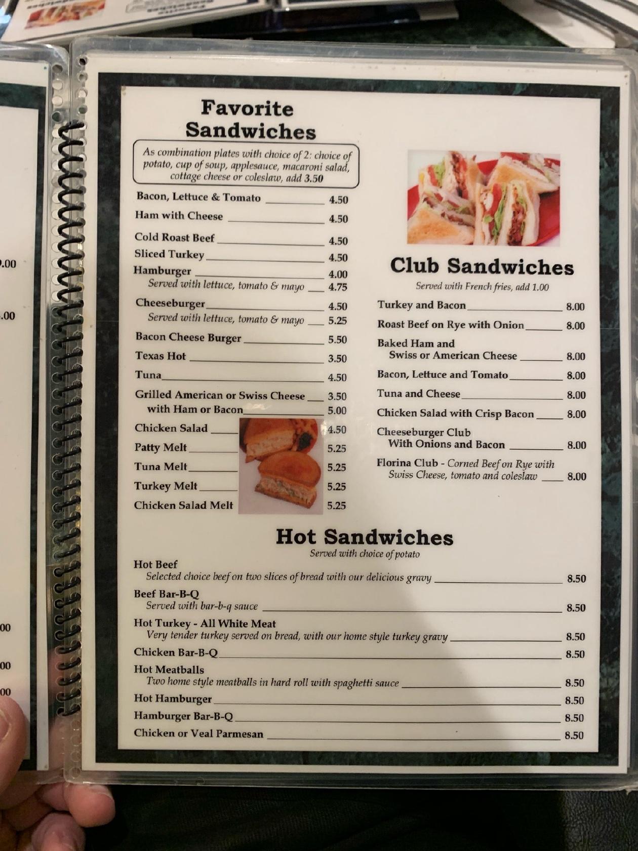 Menu at Bob's Diner restaurant, Rochester, E Henrietta Rd