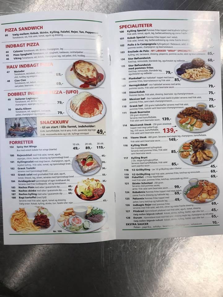 Menu at Botan Restaurant, Dronninglund