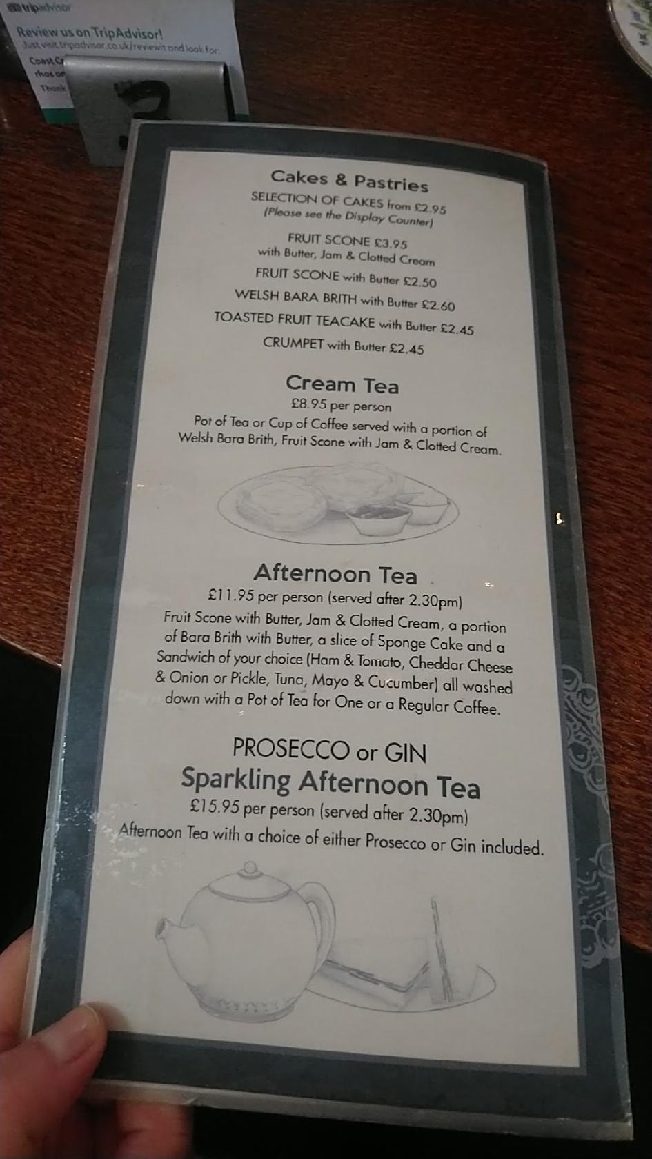 Menu at COAST Cafe & Gift Shop, Rhos on Sea Menu at COAST Cafe & Gift Shop, Rhos on Sea