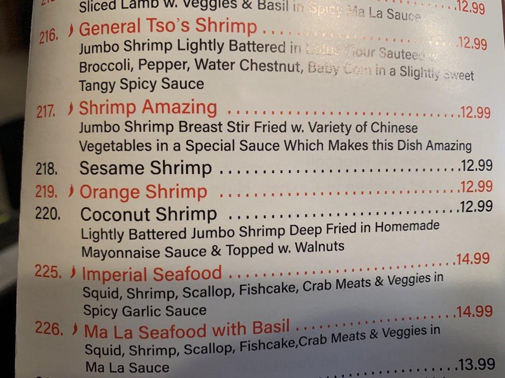 Menu at Red House restaurant, Scottsdale