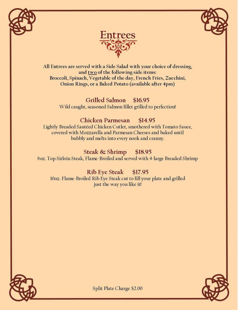 Menu at Sheri's Ranch pub & bar, Pahrump