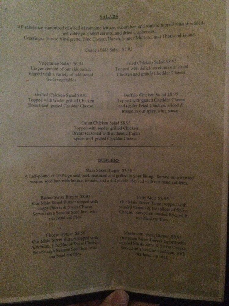 Menu at Wells Cargo Cafe, Stone Mountain