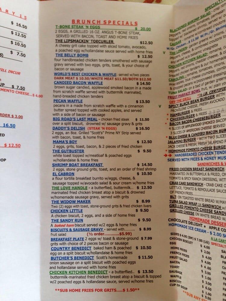 Menu at Cahill's Market & Chicken Kitchen restaurant, Bluffton