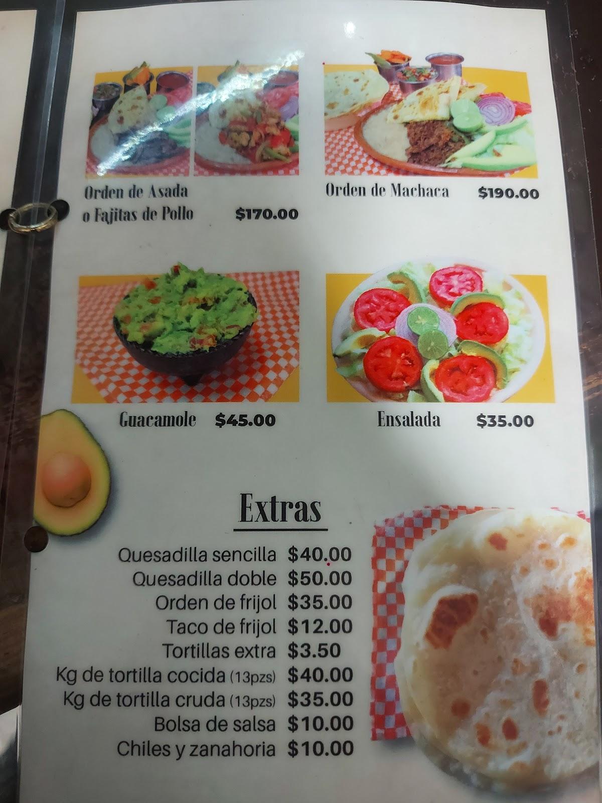 Carta del restaurante Tacos La Cabaña Los Originales, Los Mochis