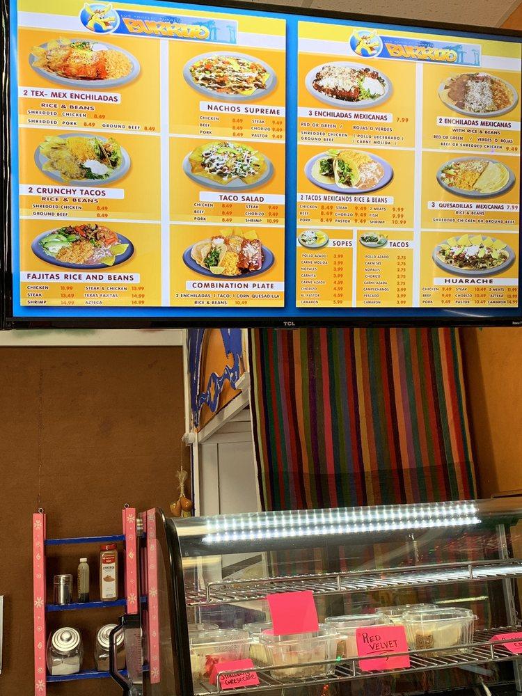 Menu at Los Angeles Burrito Alabaster restaurant, Alabaster