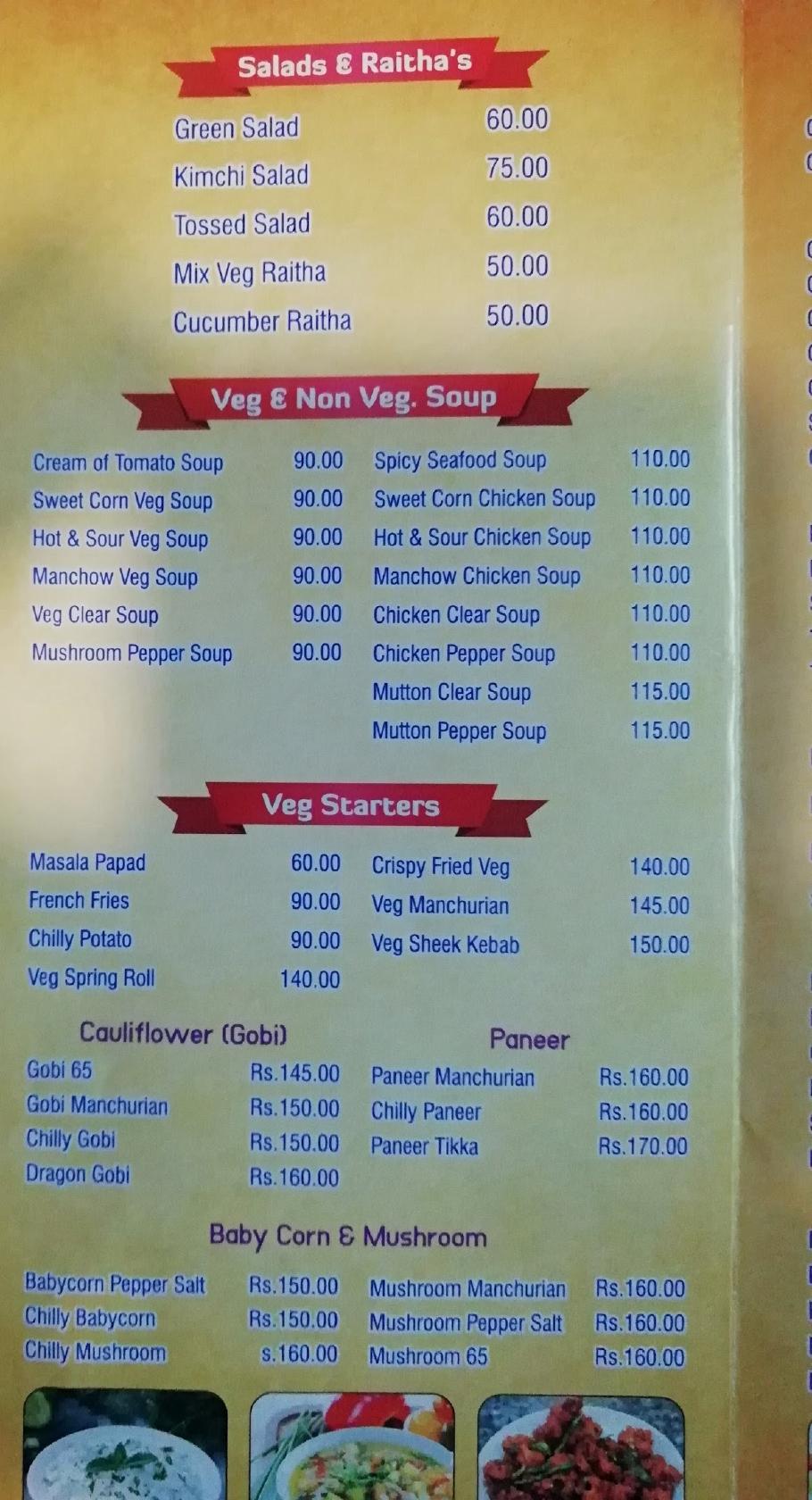 Menu at Grand Multicuisine Restaurant & AC Party Hall, Chennai
