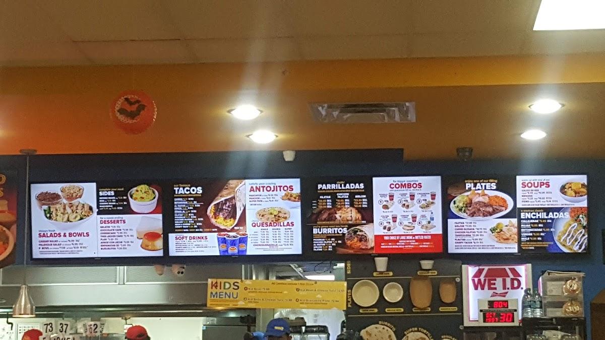 Carta del restaurante Taco Palenque Edinburg, Edinburg
