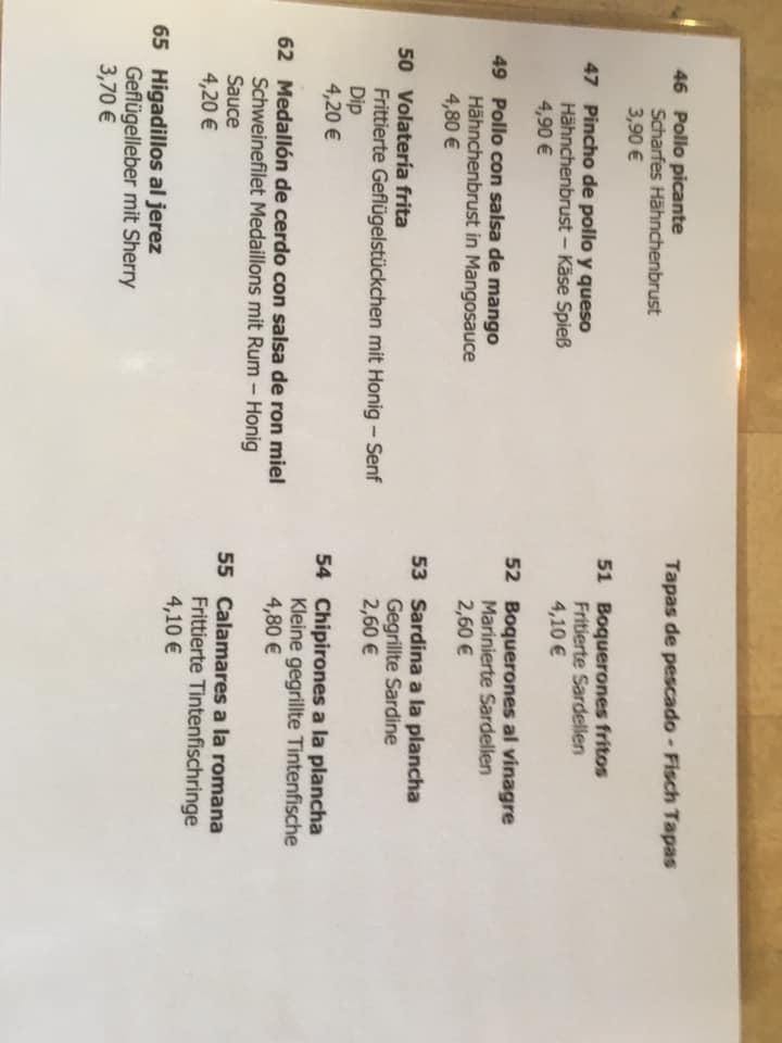 Speisekarte von Una Más - Bochum pub & Bar, Bochum