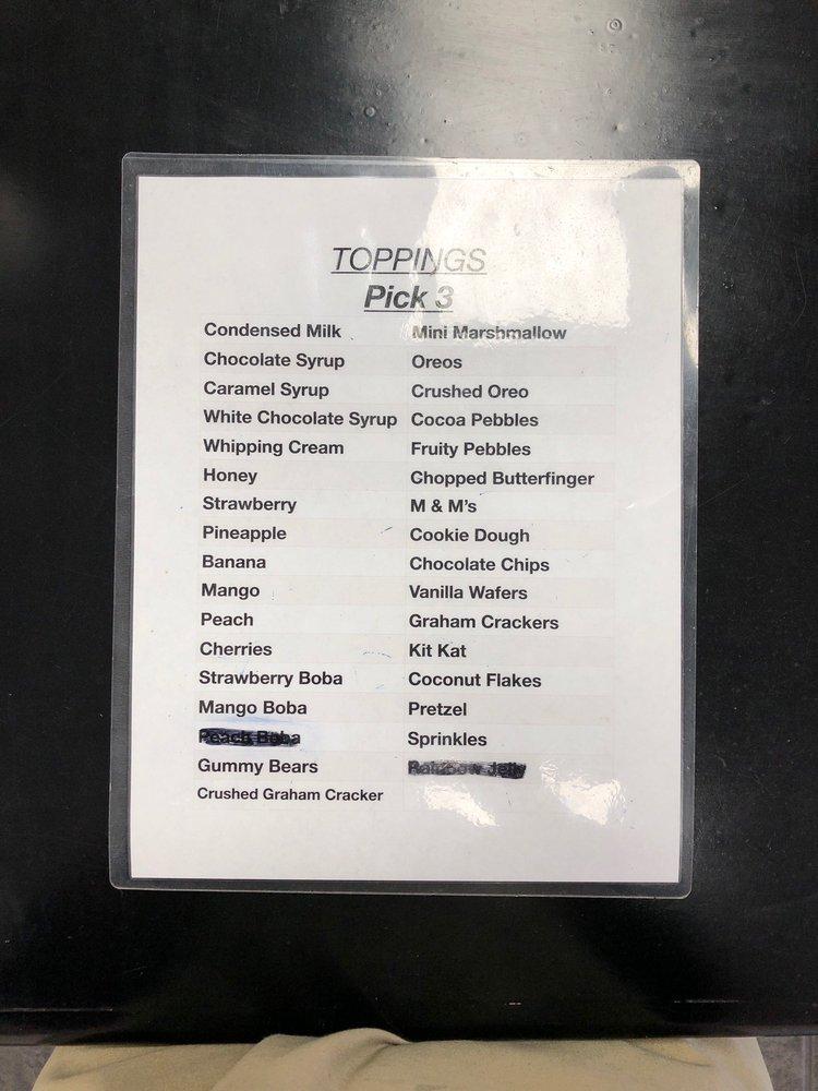 Menu at Polar Sweets desserts, Hinesville