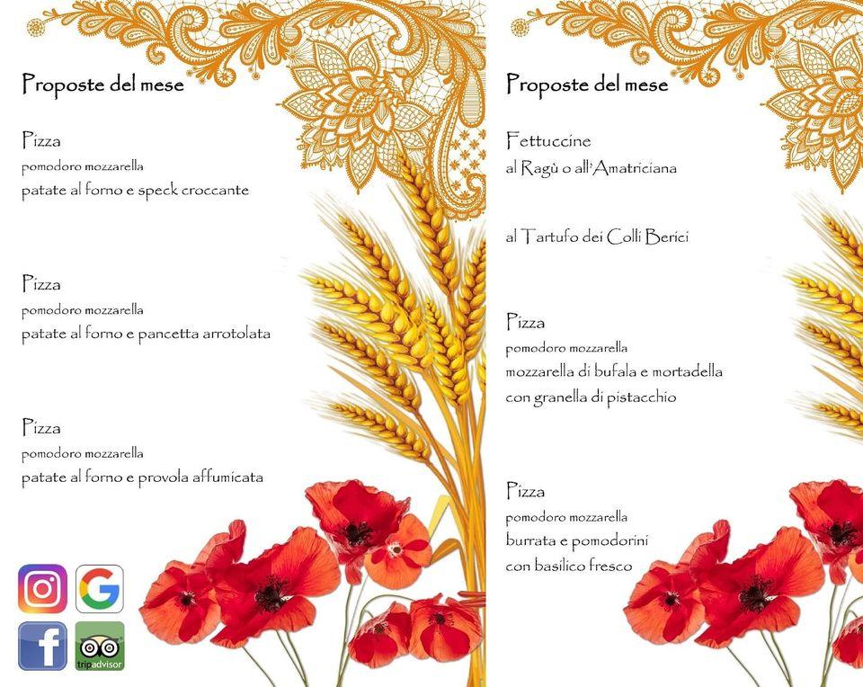 Menu at All'Alpino pizzeria, Pozzolo