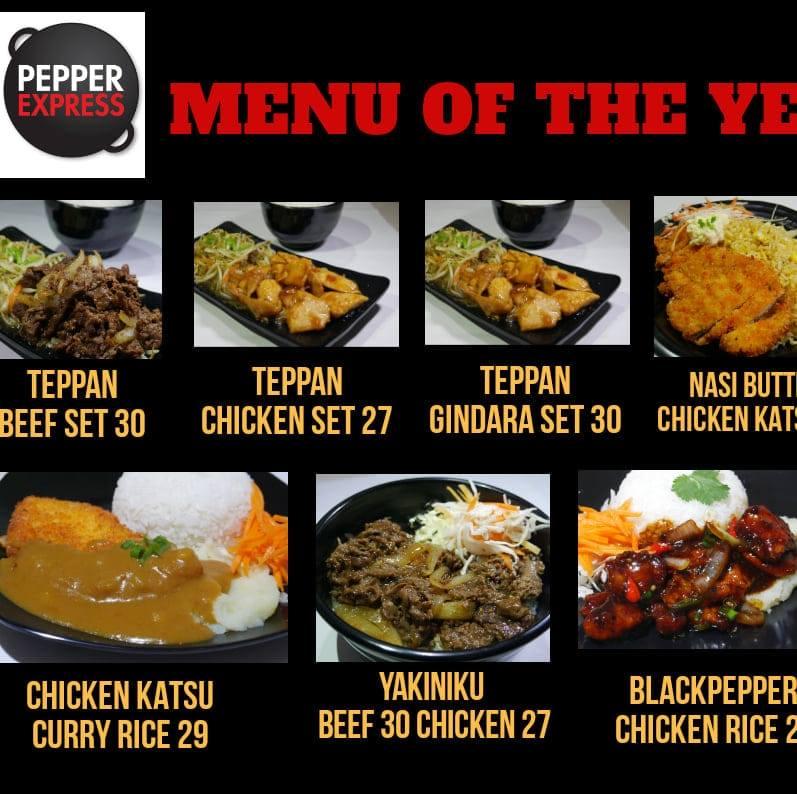 Menu at Pepper express, ruko taman palem restaurant, Jakarta