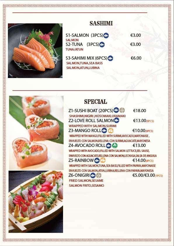 Menu at WOK Slow Boat restaurant, Castillo Caleta de Fuste, Av. Alcalde ...