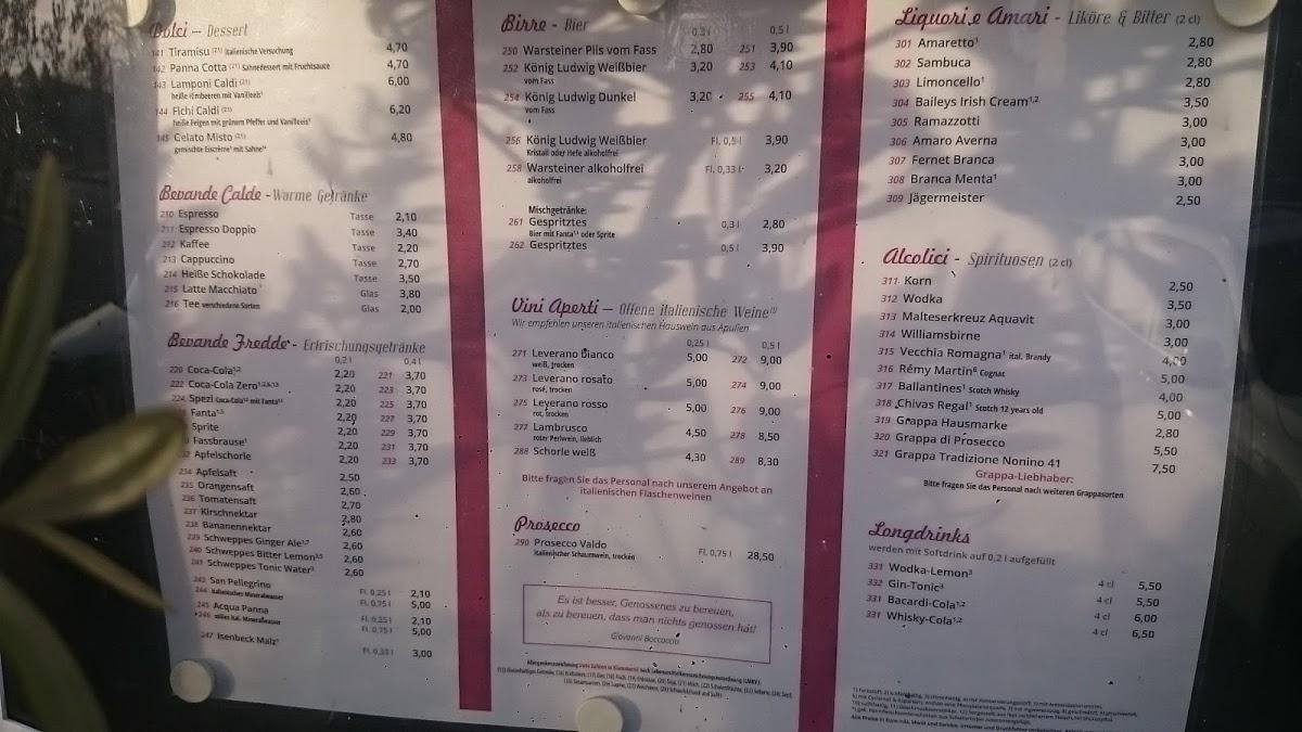 Speisekarte von Ristorante il Monello pizza, Groß Köris