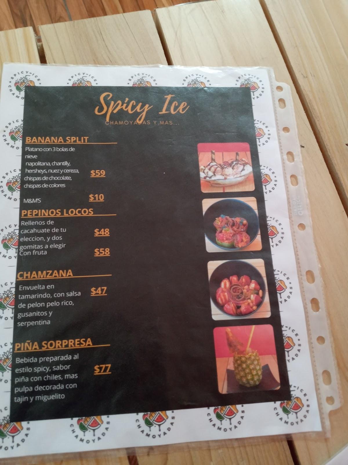 Menu at Spicy- Ice Chamoyadas Y Más... restaurant, Guadalajara