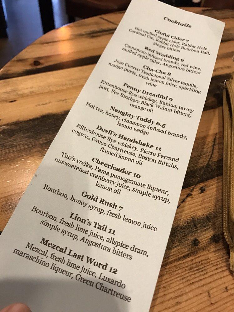 Menu at Commonwealth Tap pub & bar, Prospect
