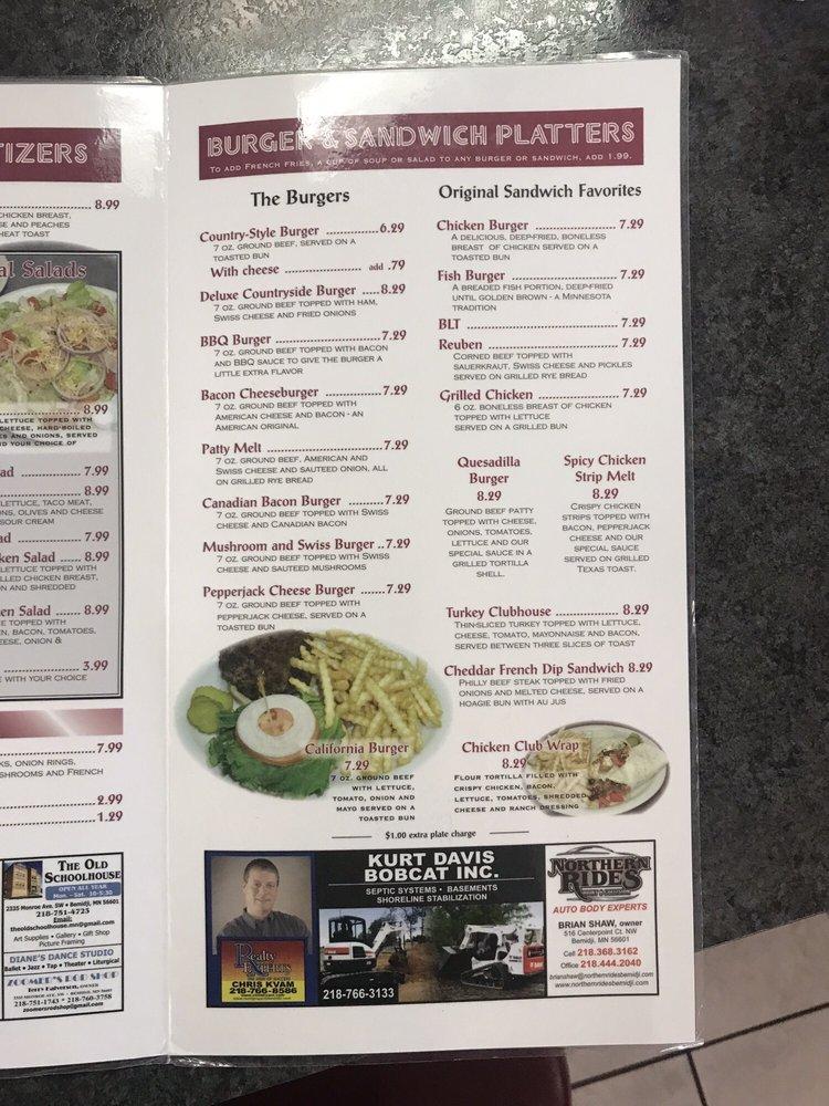 Menu at Countryside Restaurant of Bemidji, Bemidji, Pete Ln NW