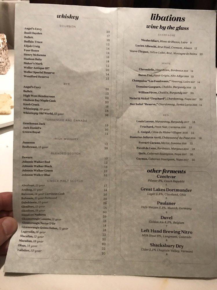 Menu at Cru Uncorked pub & bar, Moreland Hills