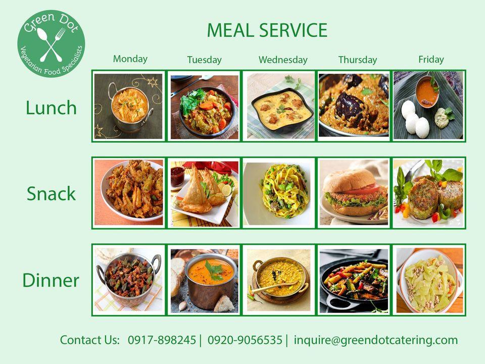Menu at Green Dot restaurant, Makati