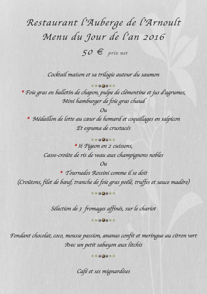Menu au La Ferme de Magné restaurant, Sainte-Gemme
