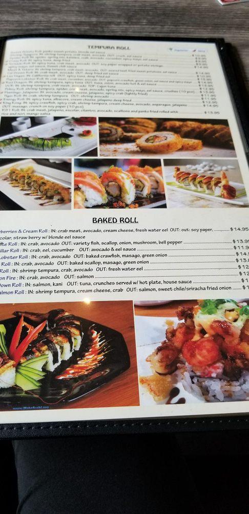 Menu at Sushi R91 restaurant, Riverside