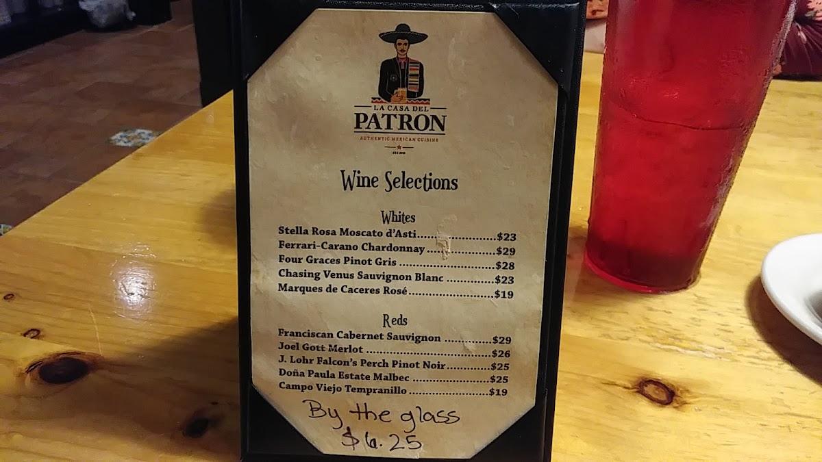 Menu at La Casa Del Patron restaurant, Havelock