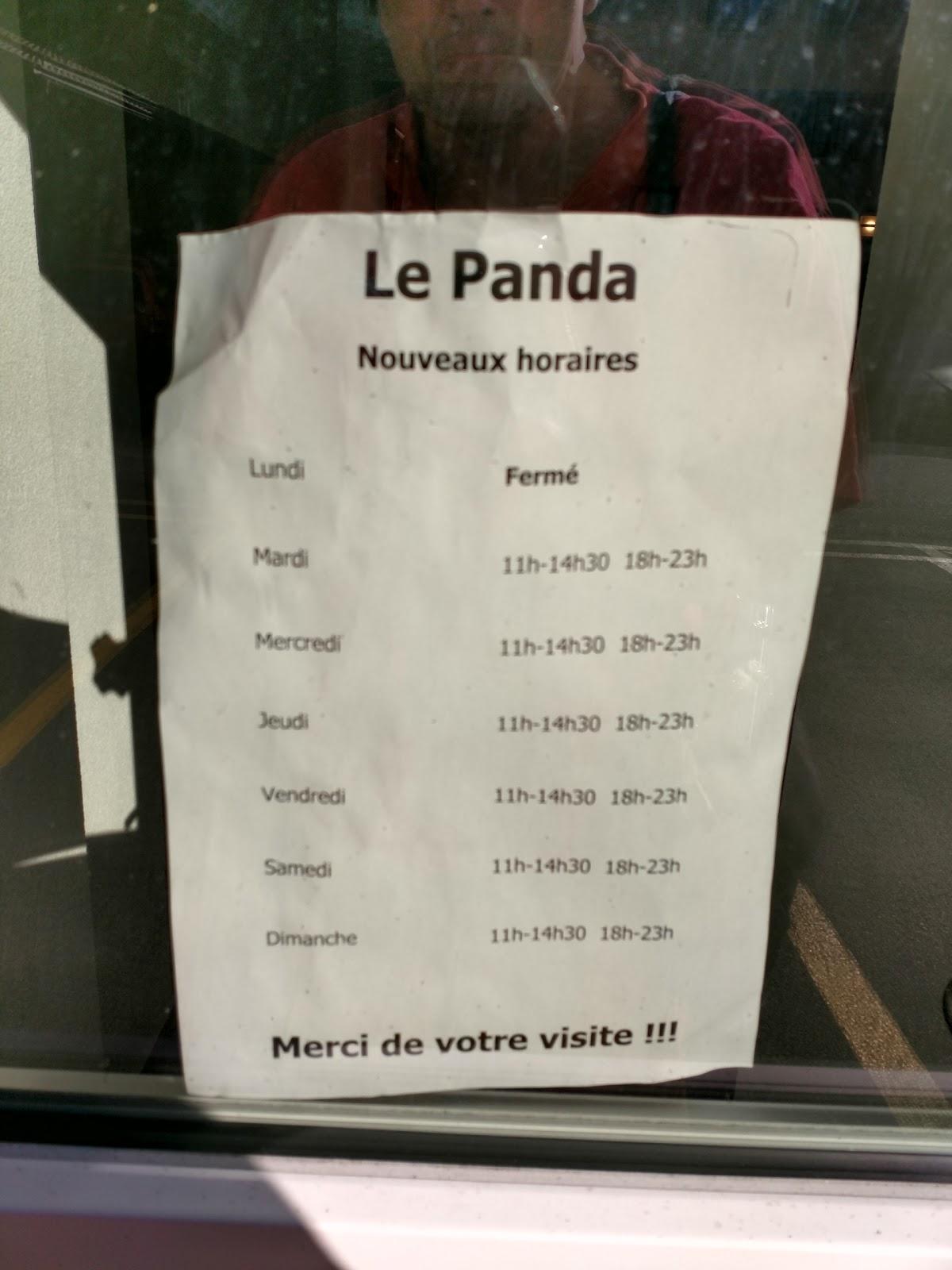 Menu au Le Panda, Leytron