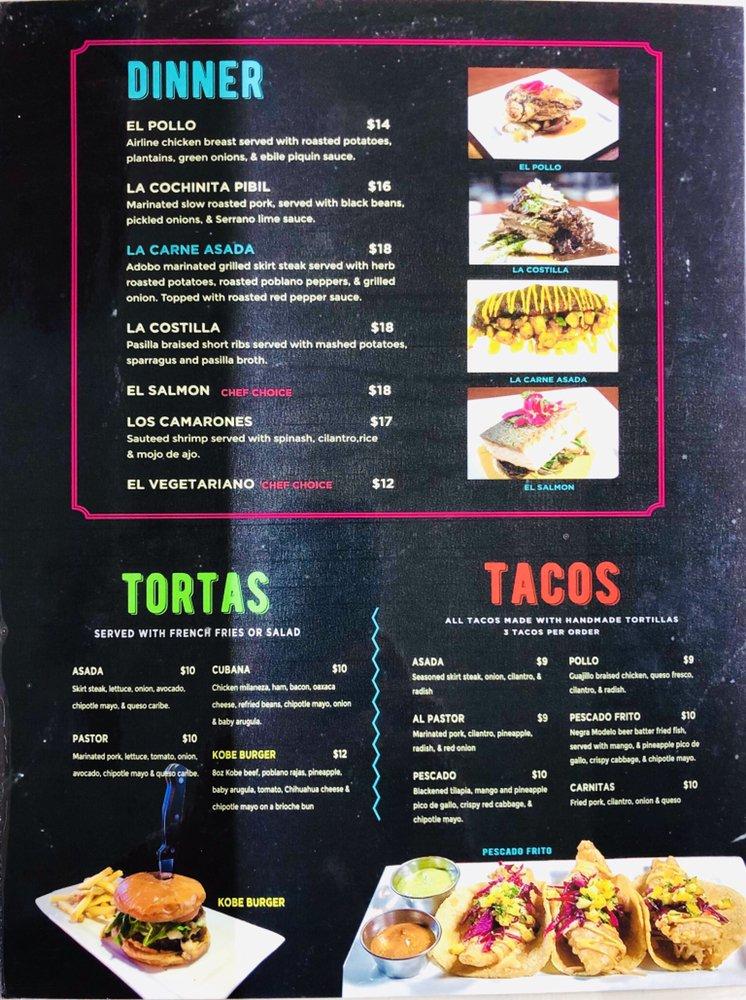Carta del pub y bar Los Buenos Diaz Mexican Grill, Bensenville