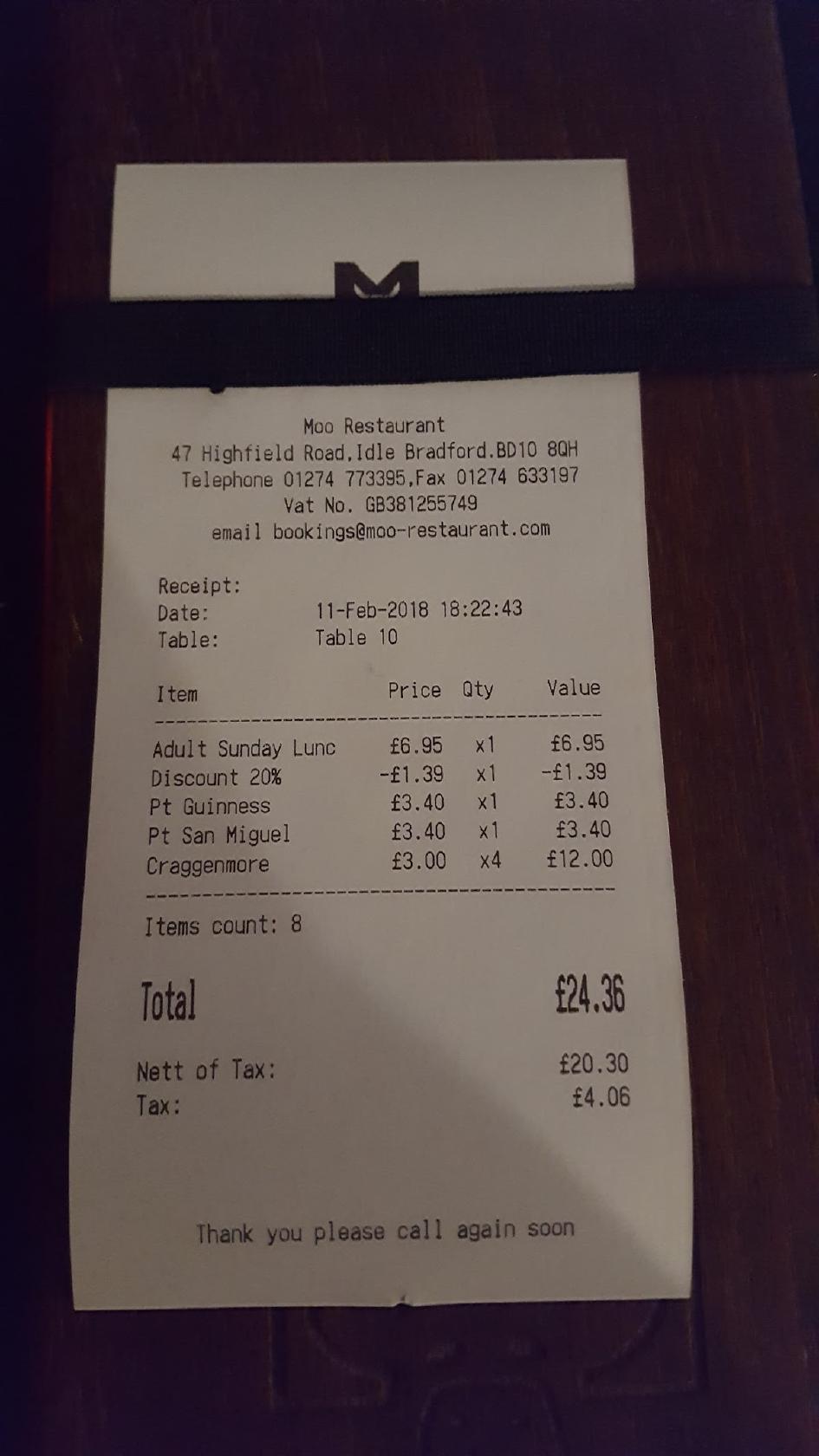 Menu at The Highfield pub & bar, Bradford