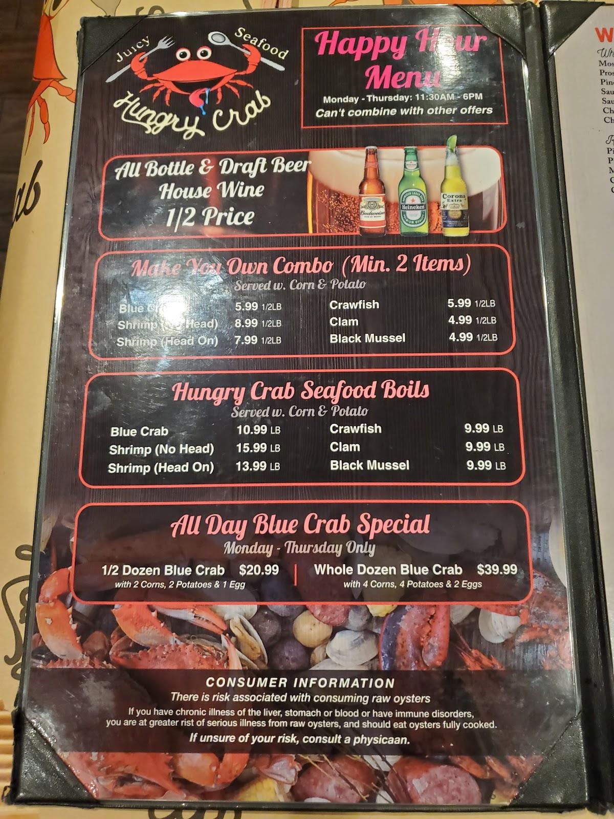 Menu at Hungry Crab Davenport restaurant, Haines City