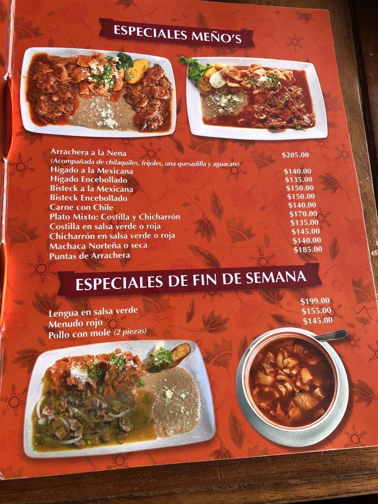 Menu at Meño's Place pub & bar, Puerto Vallarta