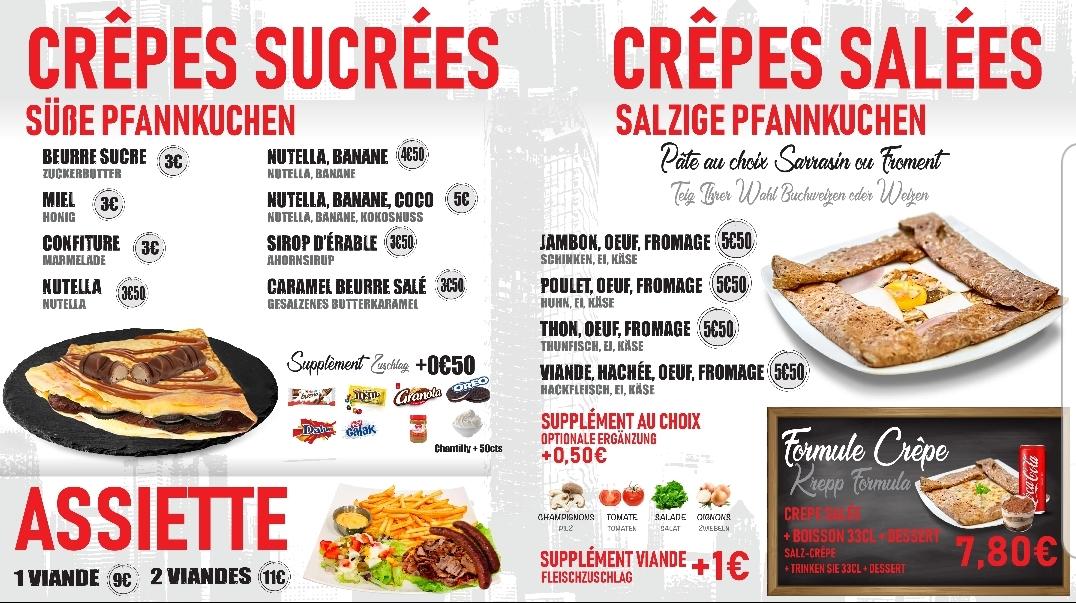 Menu at FOOD TOWER restaurant, Paris