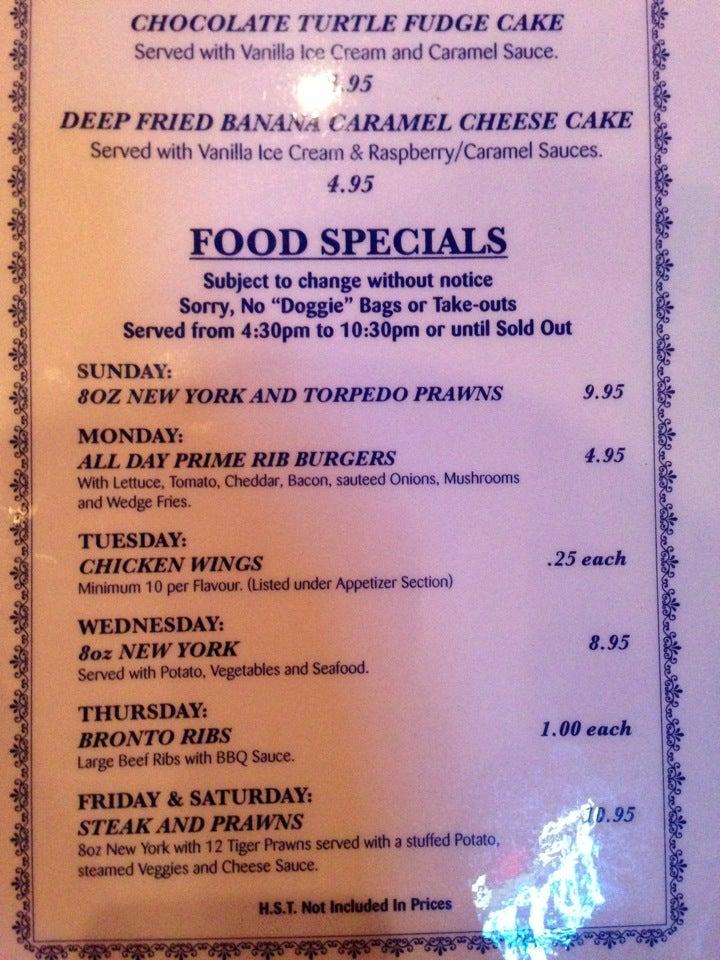 Menu at Guildford Station Pub, Surrey