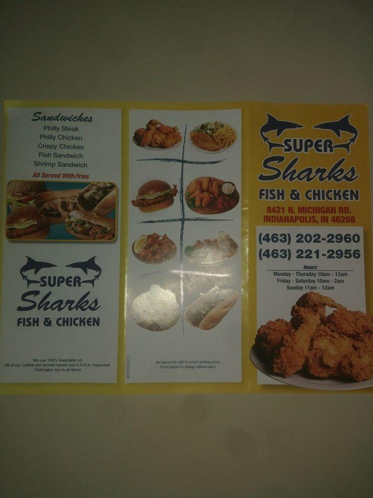 Menu at Big Shark’s Fish,Chicken & Gyro restaurant, Indianapolis