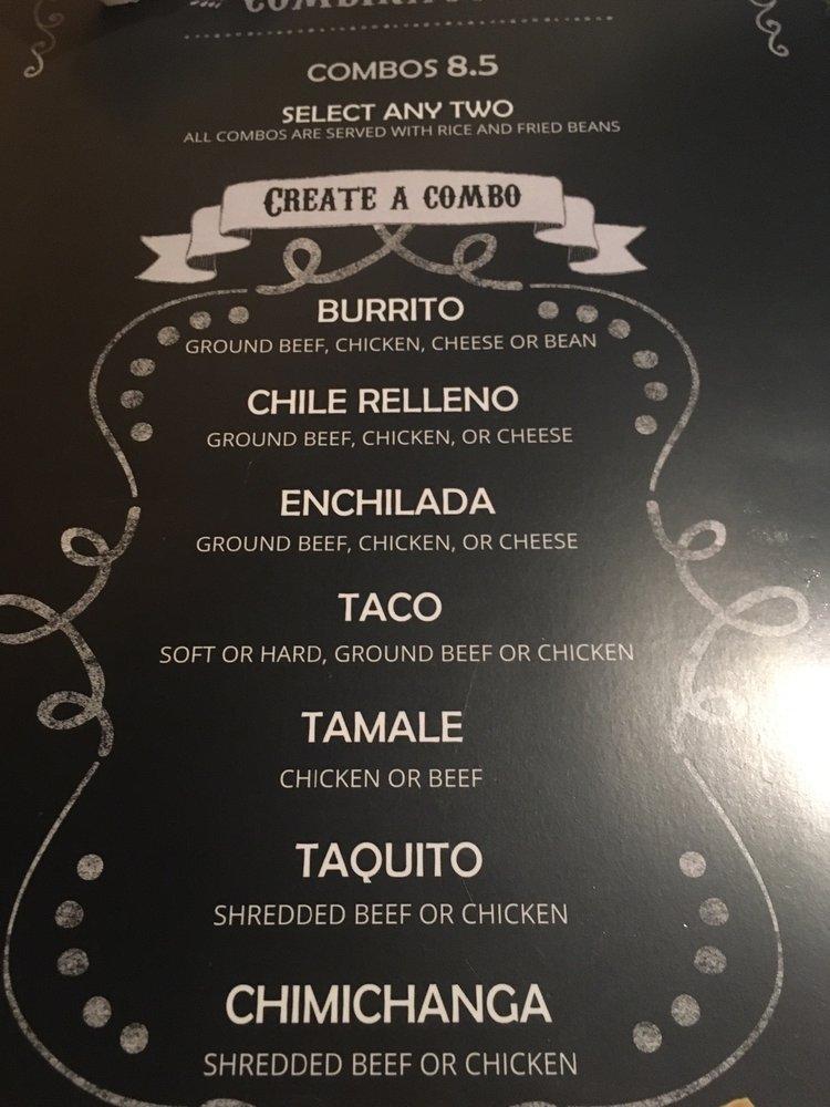 Menu at El Patron Mexican Restaurant, Elyria