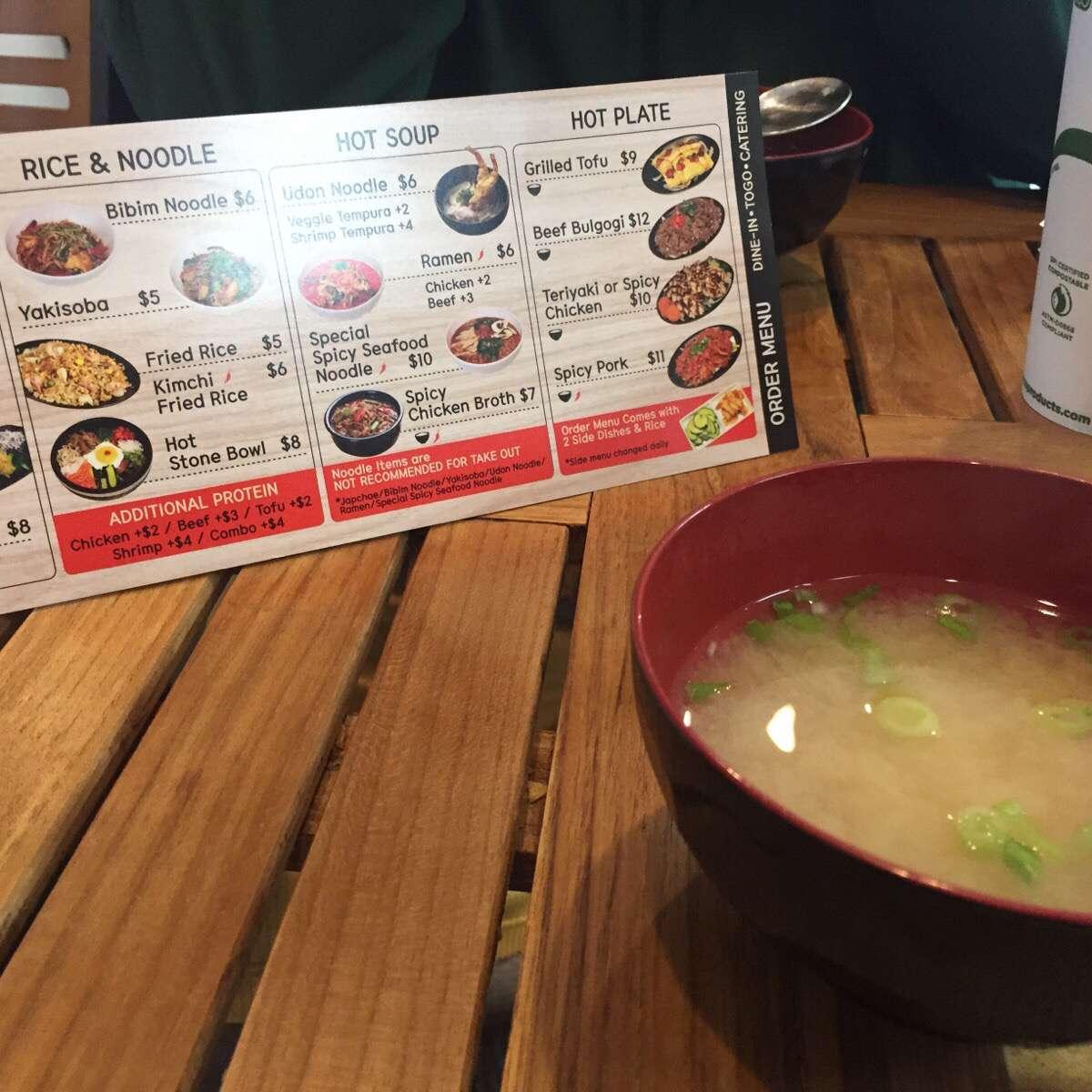 Menu at Hoya Korean Kitchen restaurant, Fort Worth