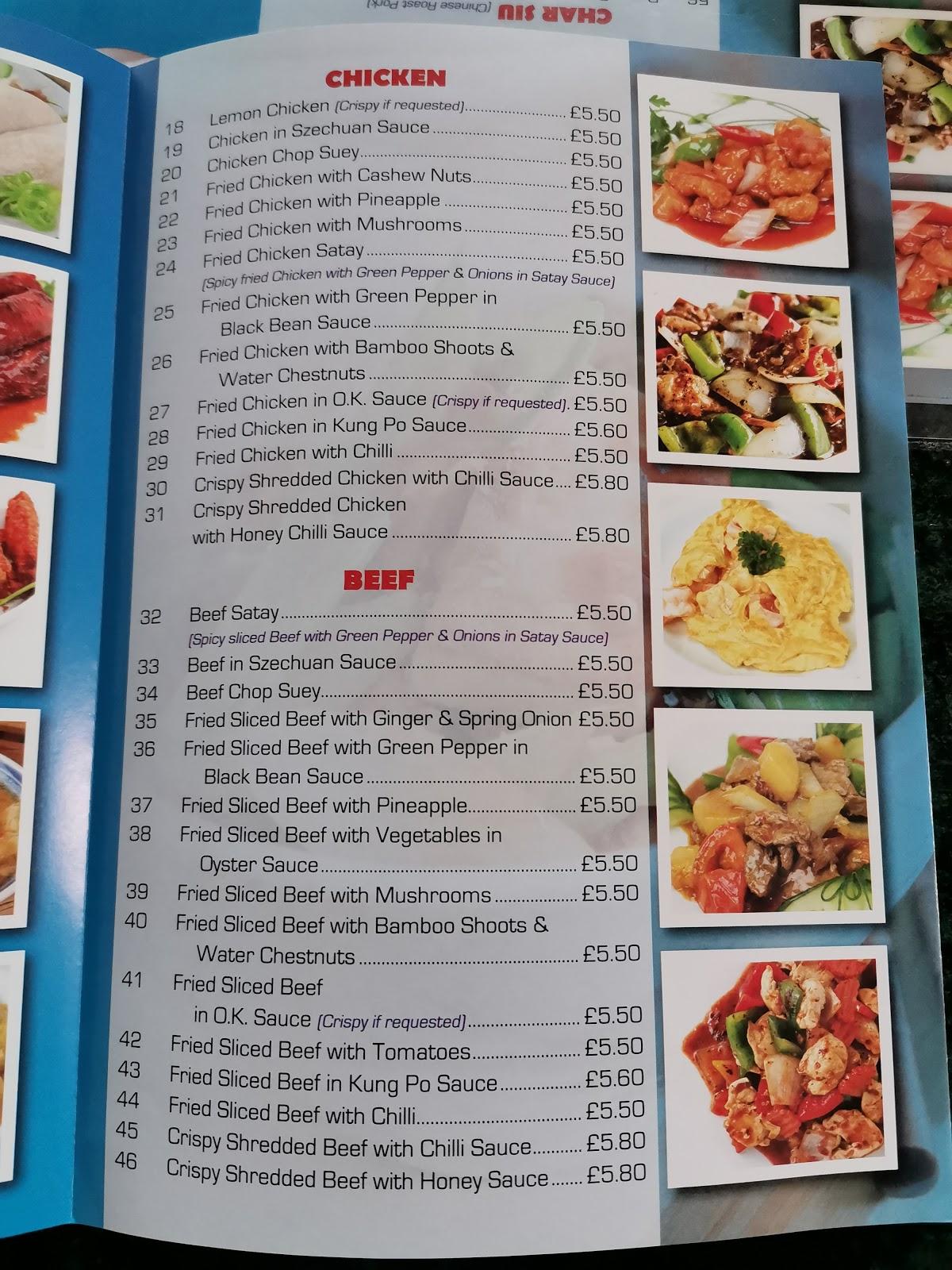 Menu at Golden Phoenix fast food, Wakefield, 1 Plumpton Pl