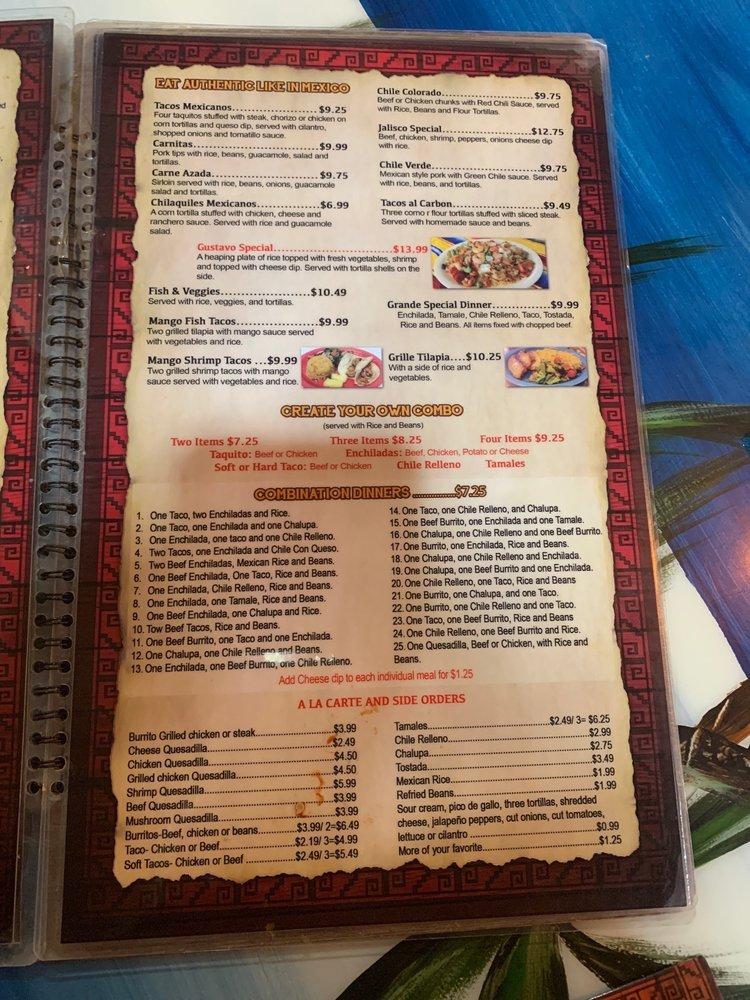 Menu at Las Brisas Mexican Restaurant, Blytheville, E Main St