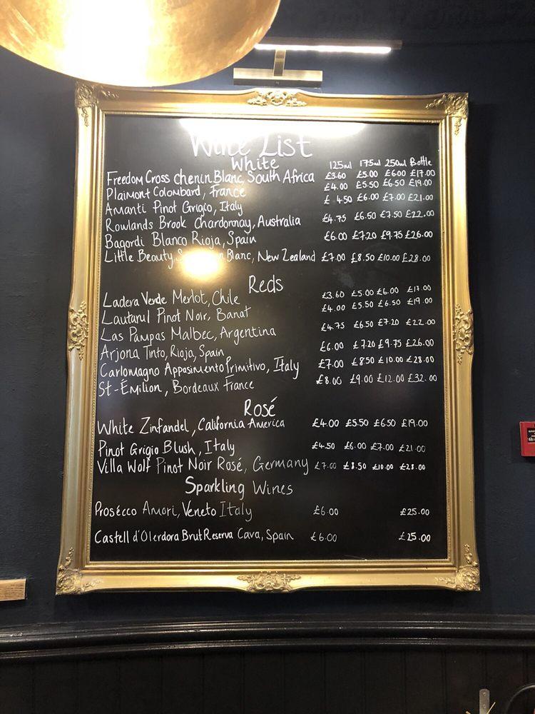 Menu at The Roundhouse Bar & Kitchen, Nottingham