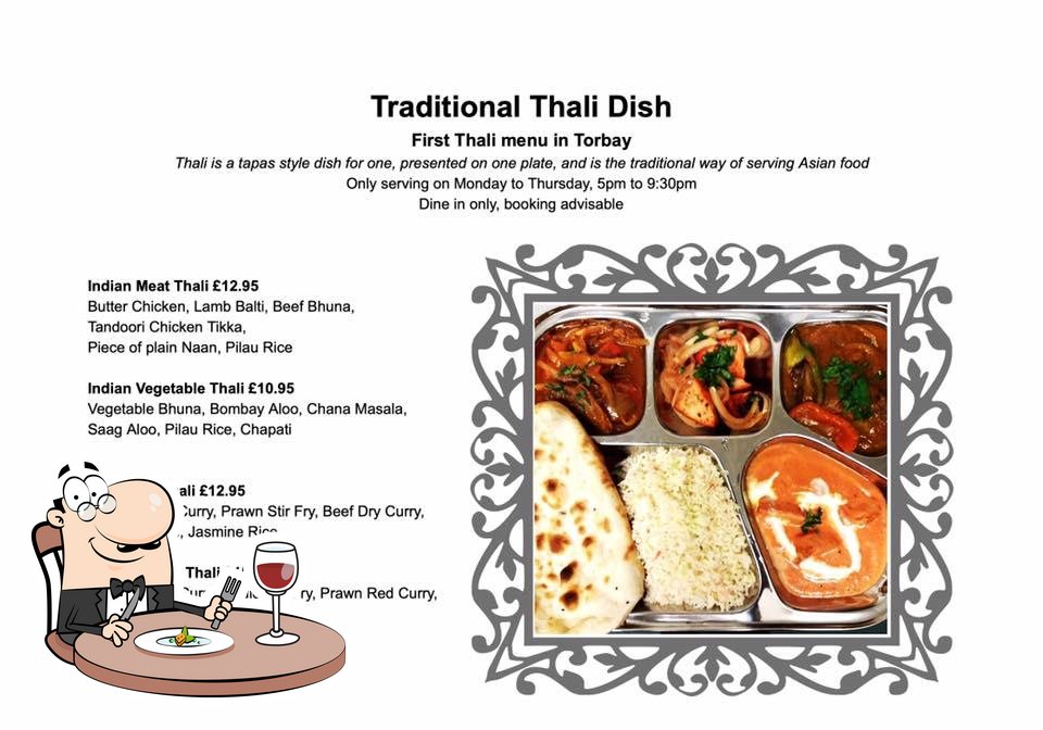 Indian-Thai in Brixham - Restaurant menu and reviews