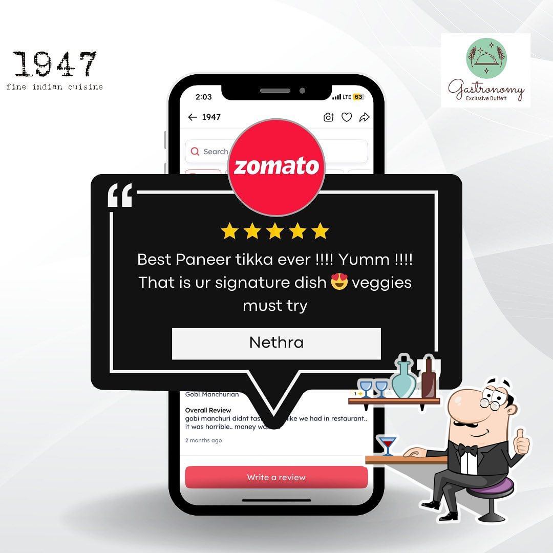 1947 Restaurant, Bengaluru - Restaurant menu, prices and reviews