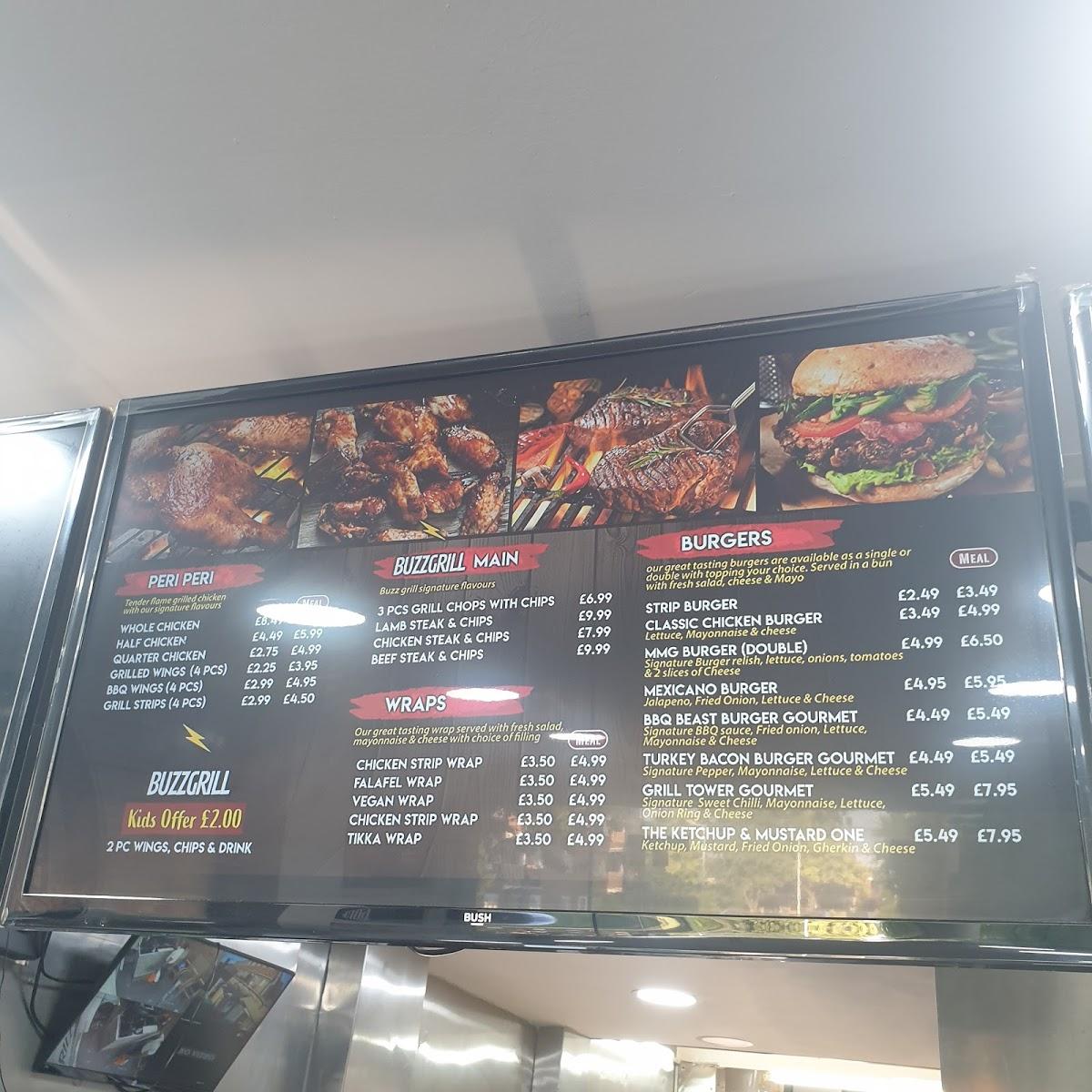 Menu at Buzzgrill Indian Takeaway restaurant, Rainham